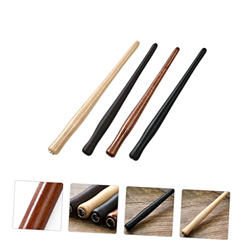 COHEALI 4pcs Wooden Dip Pen Holder Dip Pen Nib Holder Comic Drawing Pen Oblique Pen Holder Wood Pencil Holder Set Calligraphy Penholder Dip Penholder Writing Accessory Bevel Comic Pen
