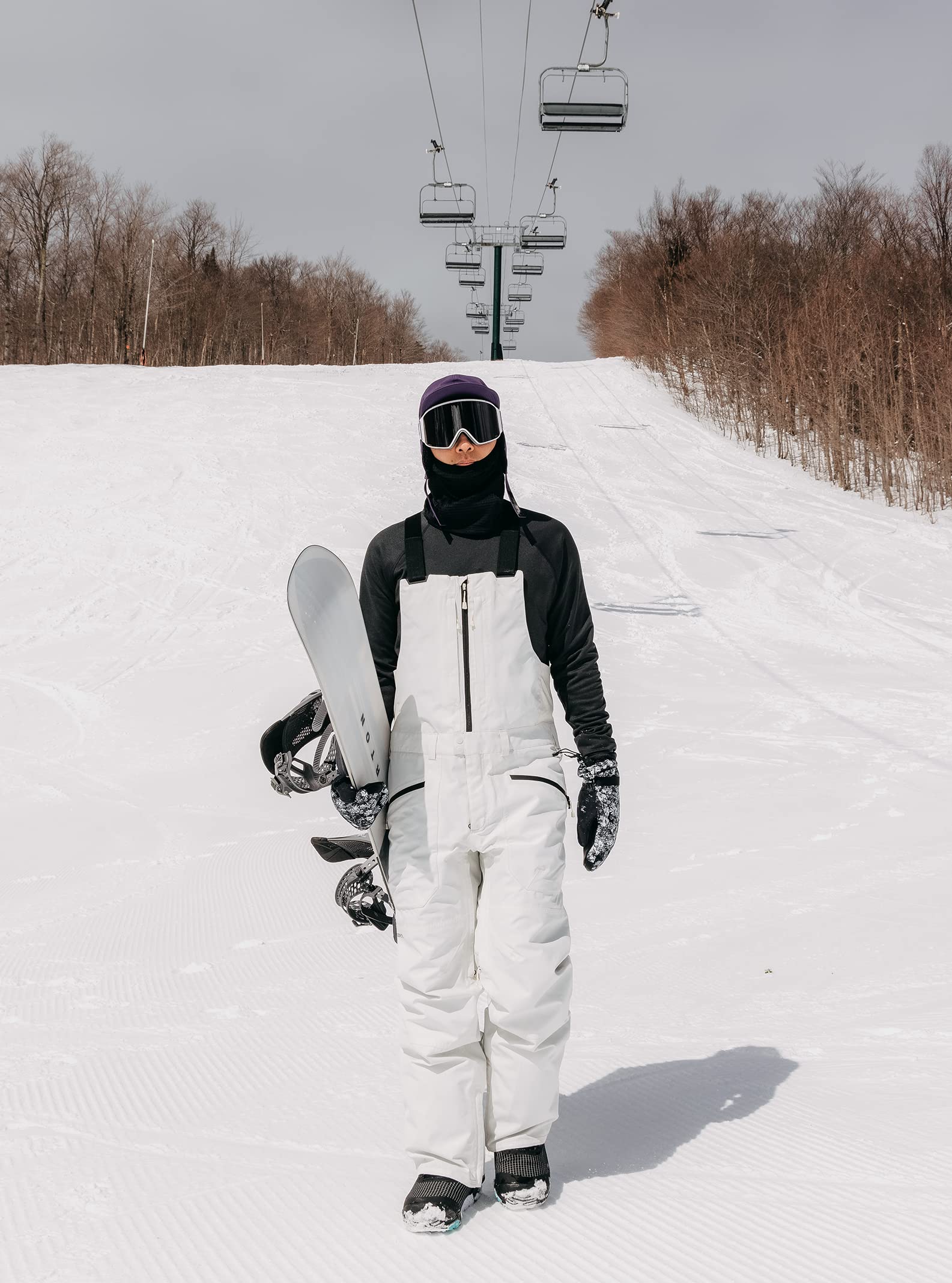 Burton Men's Reserve GORE‑TEX 2L Bib Pants, Stout White, Large