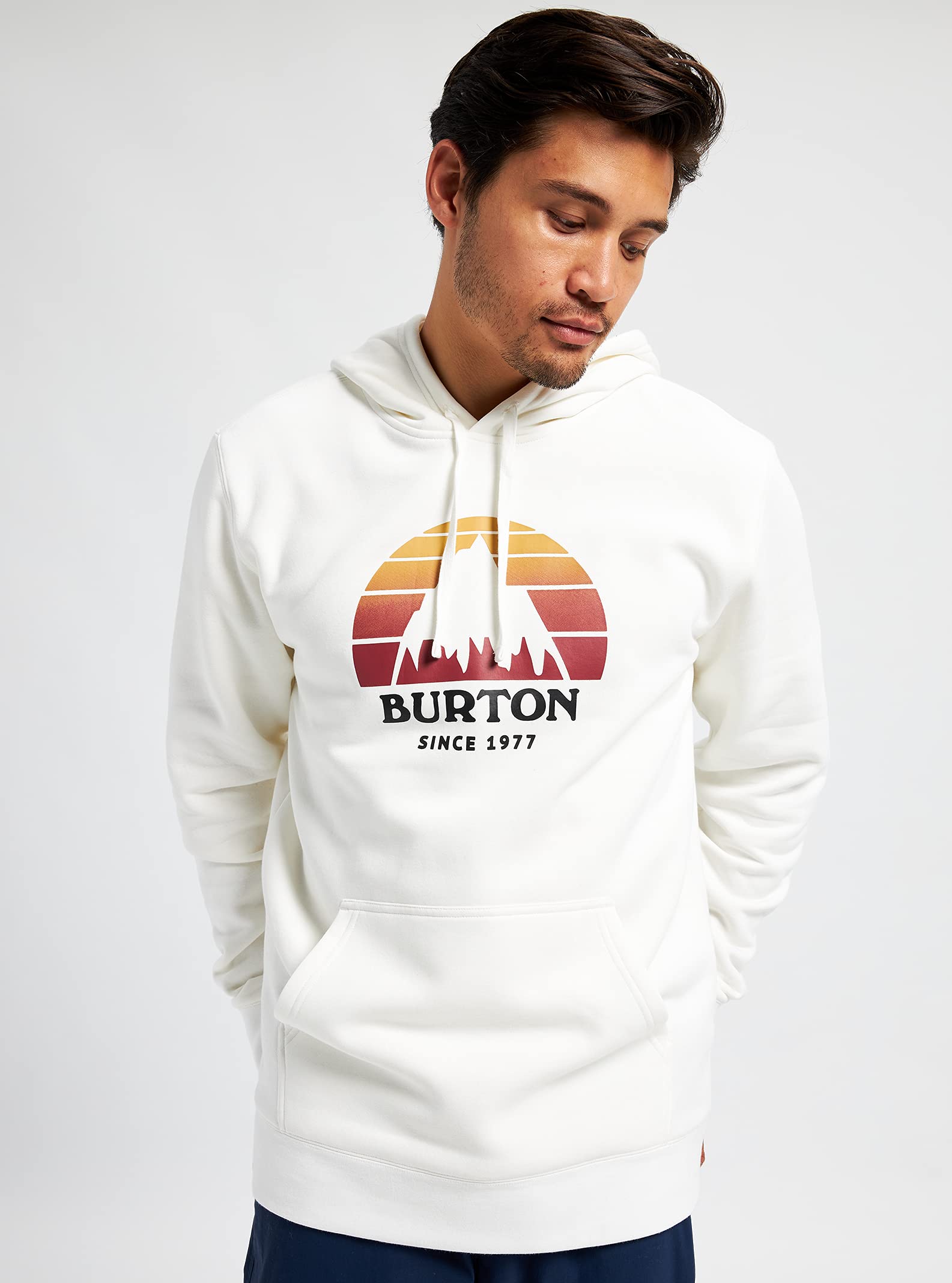 Burton Men's Standard Underhill Pullover Hoodie, Stout White, XX-Small