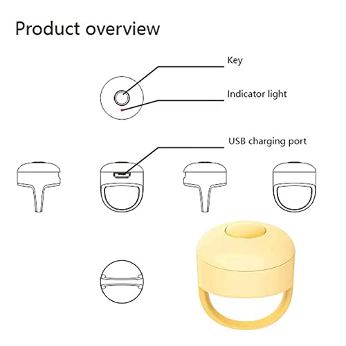 Bluetooth Control Ring for Tiktok,Cell Phone Remote Control Ring,Page Turner Remote Camera Shutter Selfie Fingertip Video Controller for Cell Phone