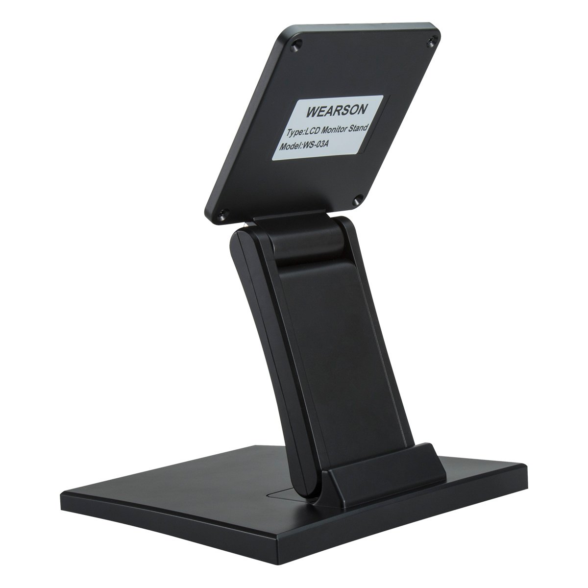 WEARSON WS-03A Adjustable LCD TV Stand Folding Metal Monitor Desk Stand With VESA Hole 75x75mm&100x100mm