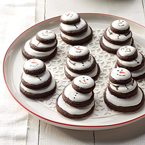 Antallcky Round Cookie Cutter Set-5 pcs Stainless Steel Circle Biscuit Molds Fondant Cake Cookie Cutter Set Pastry Heavy Duty Ring Mold-4,3.6,3.2,2.8,2.4in