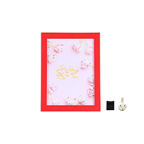 AFBORD 1 Set 5 Inch Photo Frame Table Top Display Patchwork Waterproof Thickened Decorative Foam Wall Hanging Photo Display Frame Household Supply Red 5