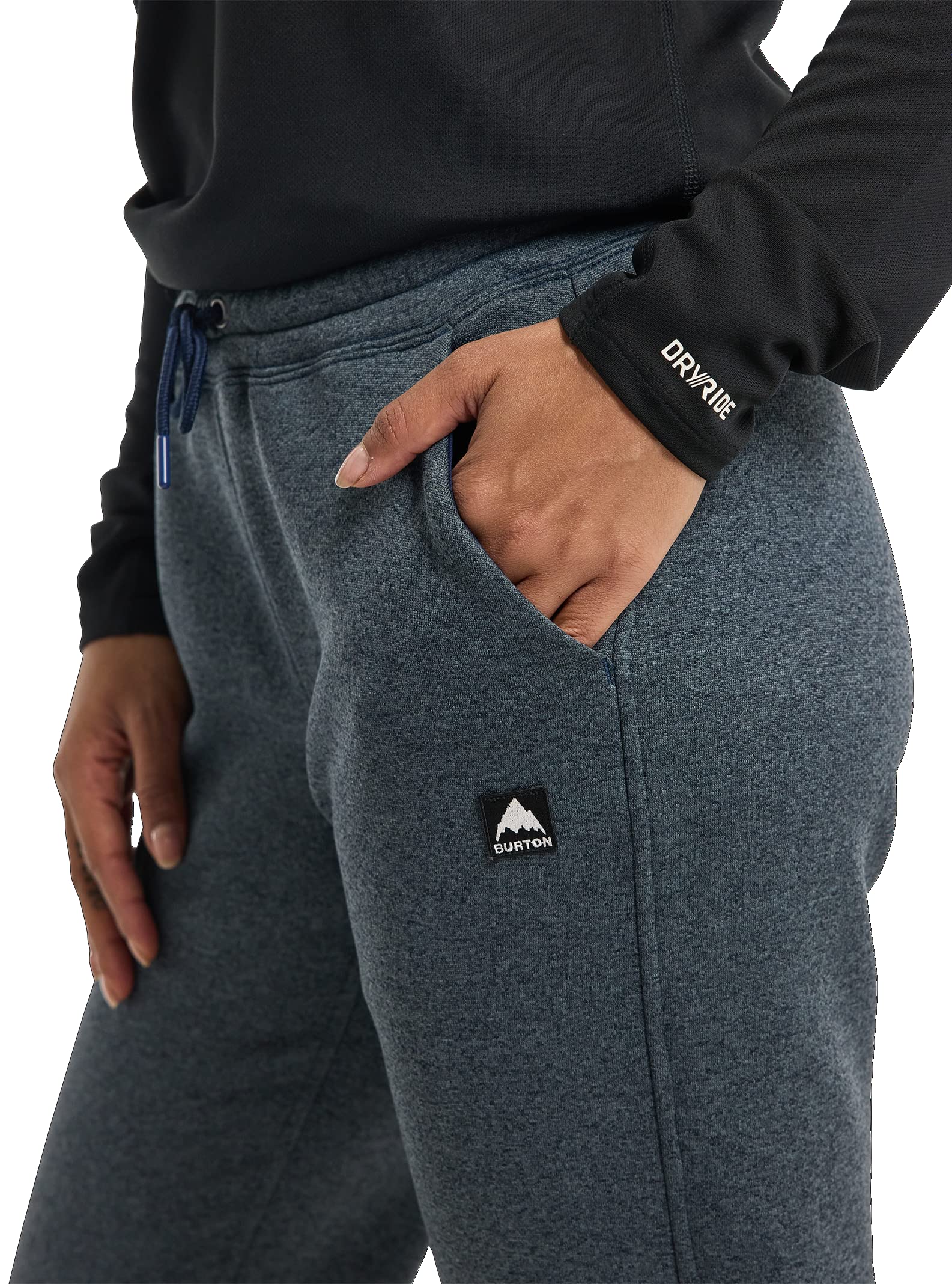Burton Standard Oak Fleece Pants, Dress Blue Heather, S