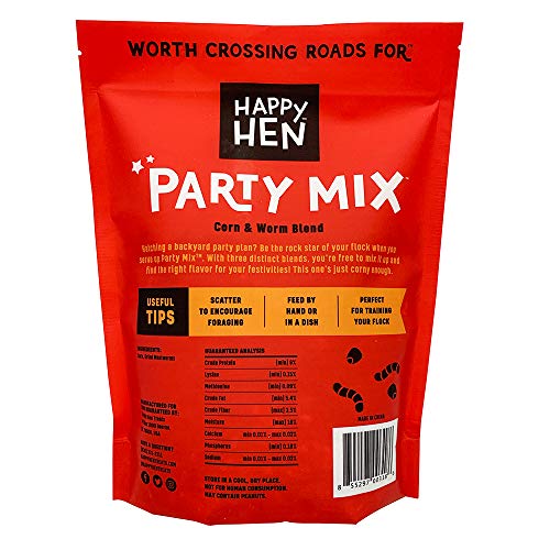 Happy Hen Treats Mealworm & Corn Party Mix, 2 lb