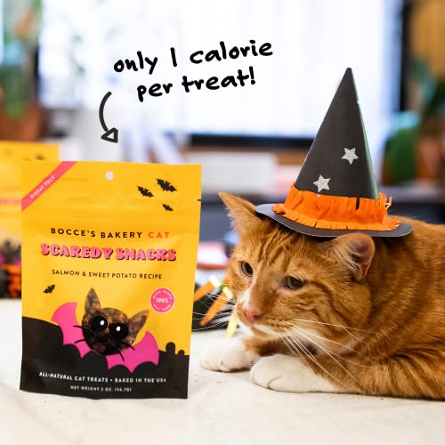 Bocce's Bakery All-Natural, Seasonal, Scardey Snacks Cat Treats, Wheat-Free, Limited-Ingredient Soft & Chewy Treats Inspired by Halloween, 2 oz