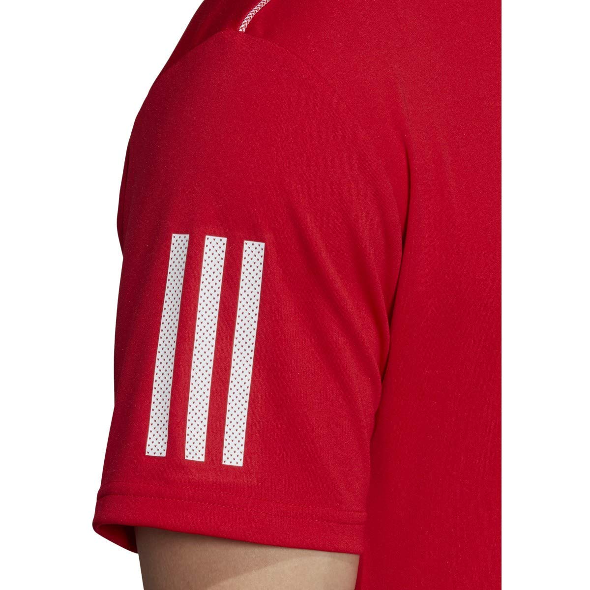 adidas Club 3-Stripes Tennis Polo Shirt Scarlet Small
