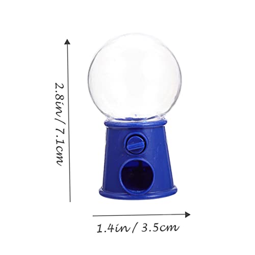 CHILDWEET 8pcs Mini Machine Rn Cake Topper Plastic Piggy Bank Mini Candy Plastic Gumball Machine for Kids Snack Dispenser Kids Piggy Bank Gumballs Machines Playthings Candy Twisting