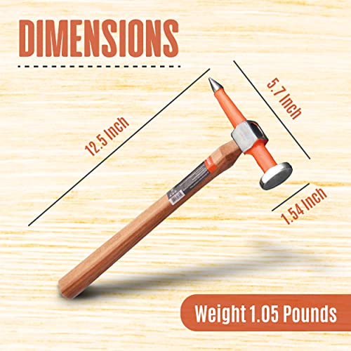Harden Hammer | Auto Body Repair Hammer (12.5β x 5.7β x 1.54β crowned face hammer)
