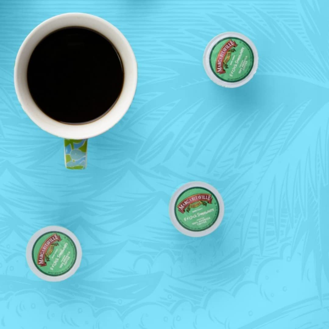 5 O'Clock Somewhere for K-Cup Keurig 2.0 Brewers, Margaritaville Coffee Dark Roast Single Serve Coffee Pods, 0.38 Ounce (Pack of 48)
