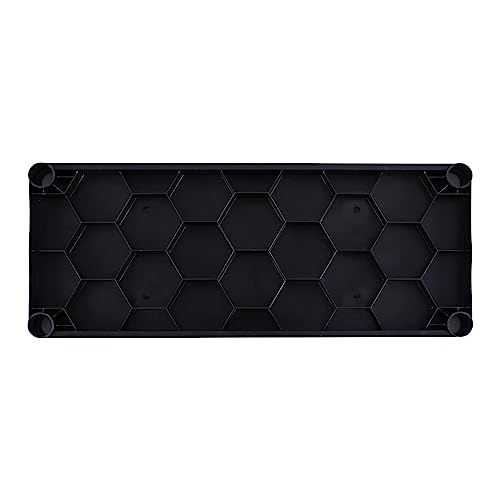 Iceberg Rough n Ready Open Storage System, Four-Shelf, Injection-Molded Polypropylene, 32w x 13d x 54h, Black