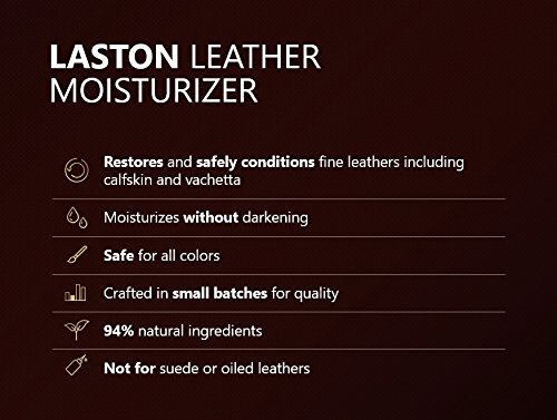 Laston Leather Conditioner & Moisturizer 8 Oz | Cleans and Protects Handbags, Purses, and Wallets | Non-Darkening Formula for Luxury Leathers