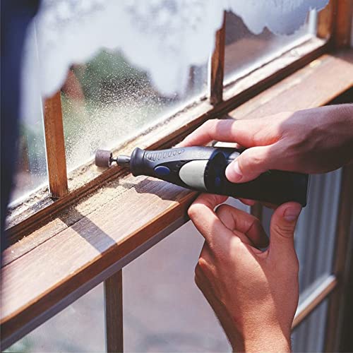 AUSTOR 345 Pcs Sander Drum Kit - 330 Pcs Nail Sanding Drum Sleeves(80#/120#/240#) 12 Pcs Drum Manrels 2 Pcs Self-Tightening Drill Chuck and 1 Pc Combination Wrench for Dremel Rotary Tool
