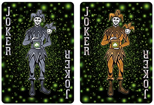 Bicycle Playing Cards Fireflies Design | Limited Edition Deck Pitch-Black with Glowing Effects, Silver