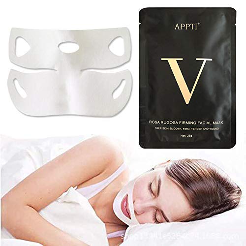 6Pcs Double Chin Reducer Face Slimming Strap V Shape Slimming Mask Face Slimmer Lift Tape V Line Lifting Mask Chin Up Patch Tightening Firming Neck