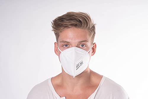 Aidway N95 Respirator - Made in USA - Protection from Dust & Airborne Contaminants - Disposable - 10 Count - White