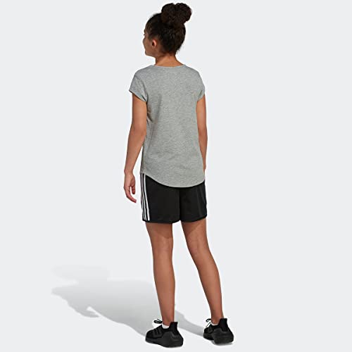 adidas Girls' Big 5" Mesh Athletic Gym Basketball Shorts, Black Adi, Large