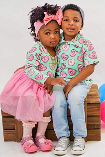 Unique Baby Boys Valentines Day Donut Hearts Polo Shirt (2t, Donut Hearts)