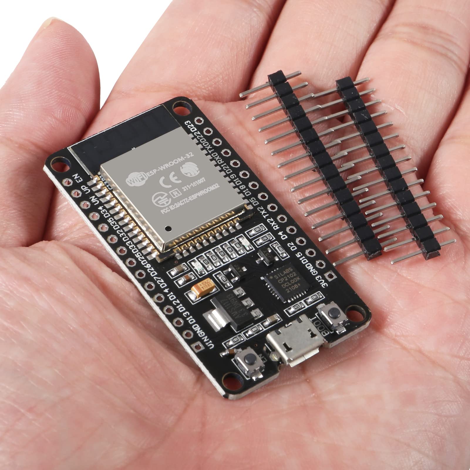 6pcs ESP32 ESP-WROOM-32 30Pin ESP-32S Development Board 2.4 GHz Dual Core WiFi Bluetooth Wireless Board Module Microcontroller