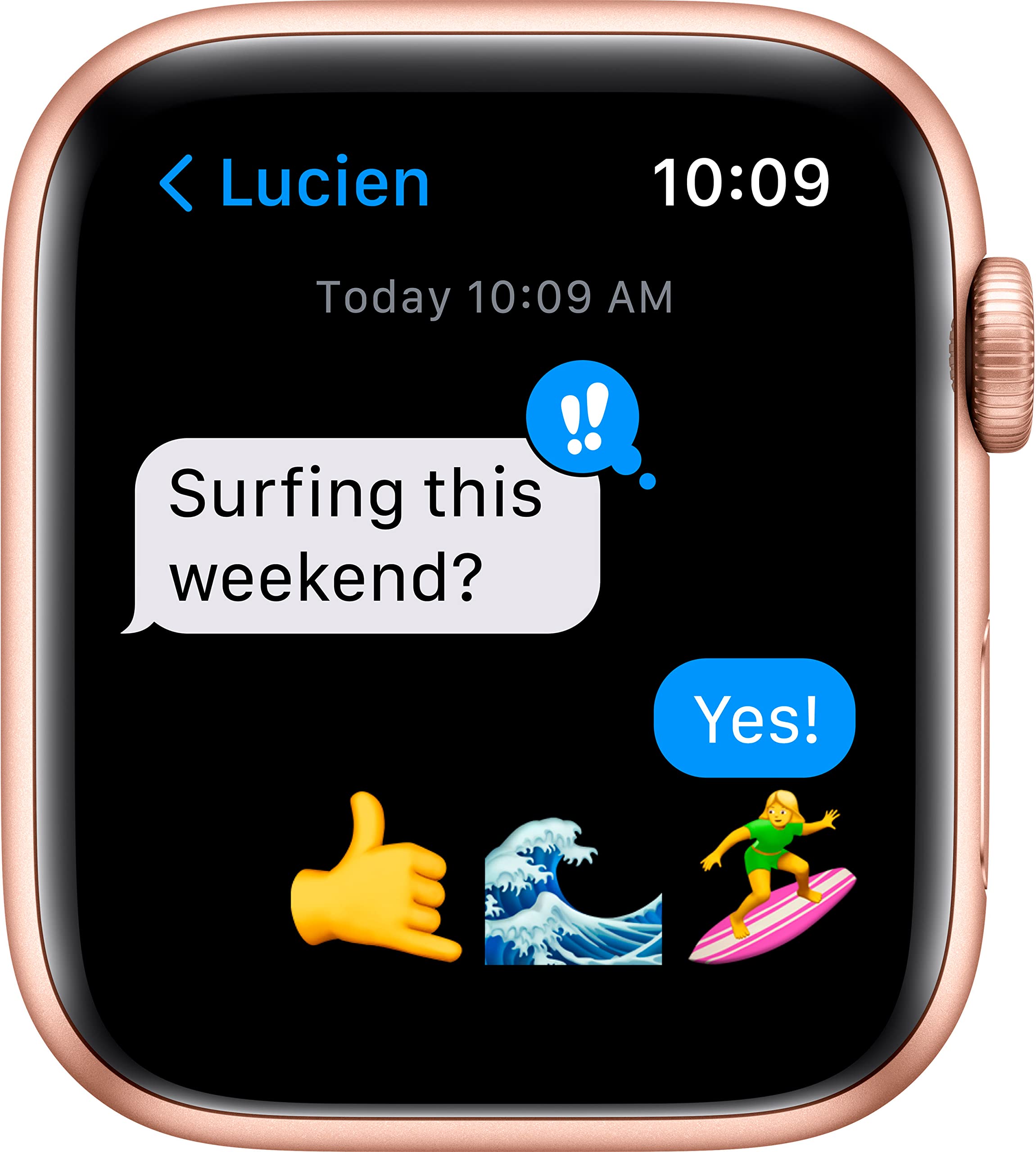 Apple Watch SE (GPS, 44MM) - Gold Aluminum Case with Starlight Sport Band (Renewed)