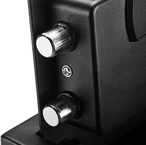 Amazon Basics Small Slim Desk Drawer Security Safe with Programmable Electronic Keypad, Black, 11.8''W x 8.6''D x 4.4''H