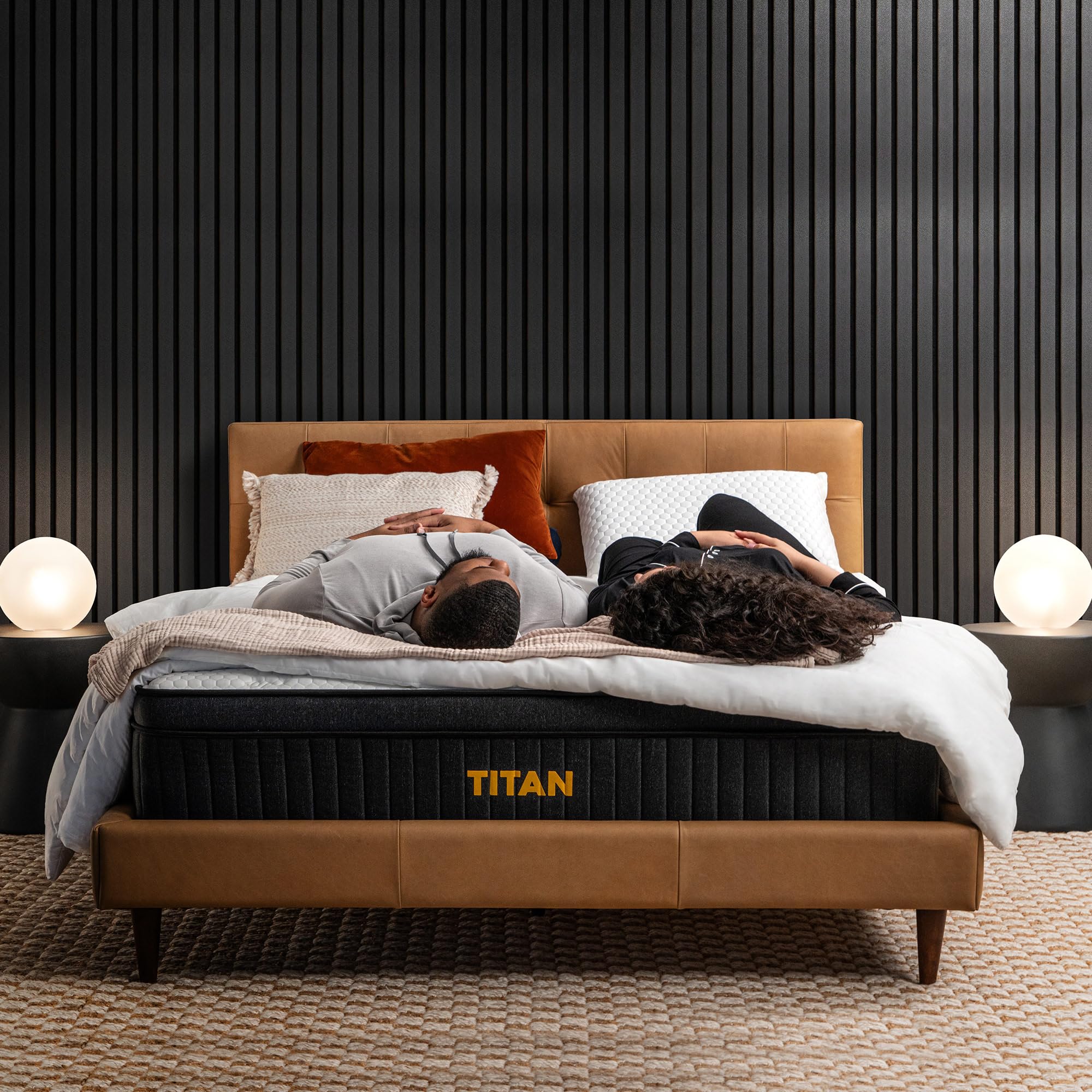 Brooklyn Bedding Titan 13" Hybrid Luxe Mattress for Plus Size Sleepers with Cooling Cover, Cal King