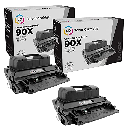 LD Products Compatible Toner Cartridge Replacement for HP 90X High Yield (Black, 2-Pack) Compatible with HP Laserjet Enterprise 600 M602dn, 600 M602n, 600 M602x, 600 M603dn