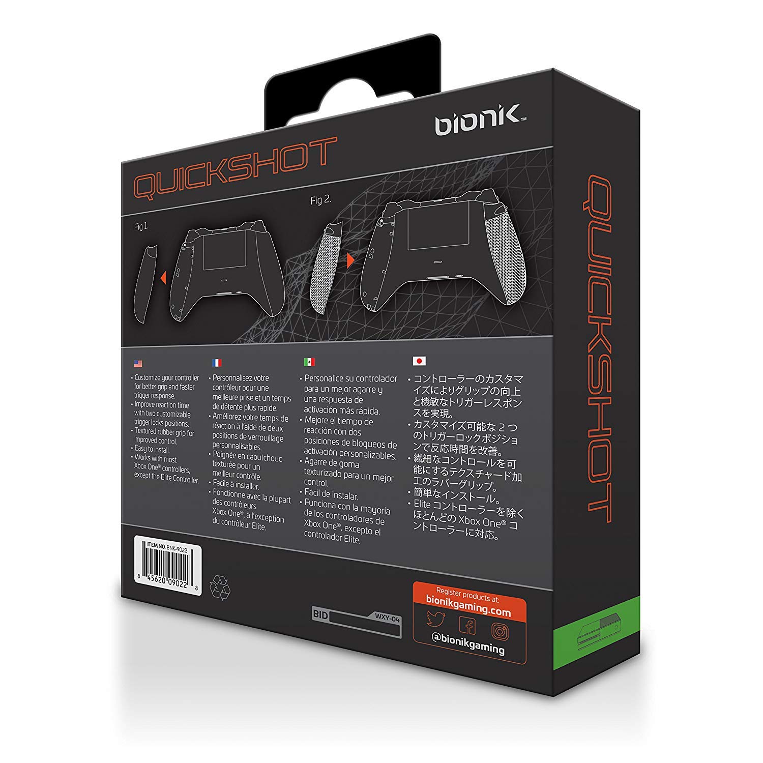 Bionik Quickshot for Xbox One - White