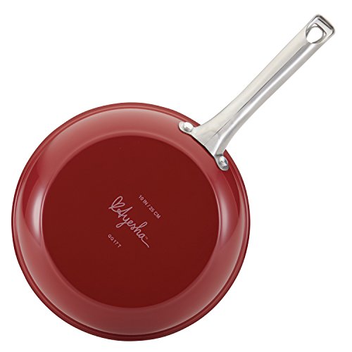 Ayesha Curry Home Collection Nonstick Cookware Pots and Pans Set, 9 Piece, Sienna Red