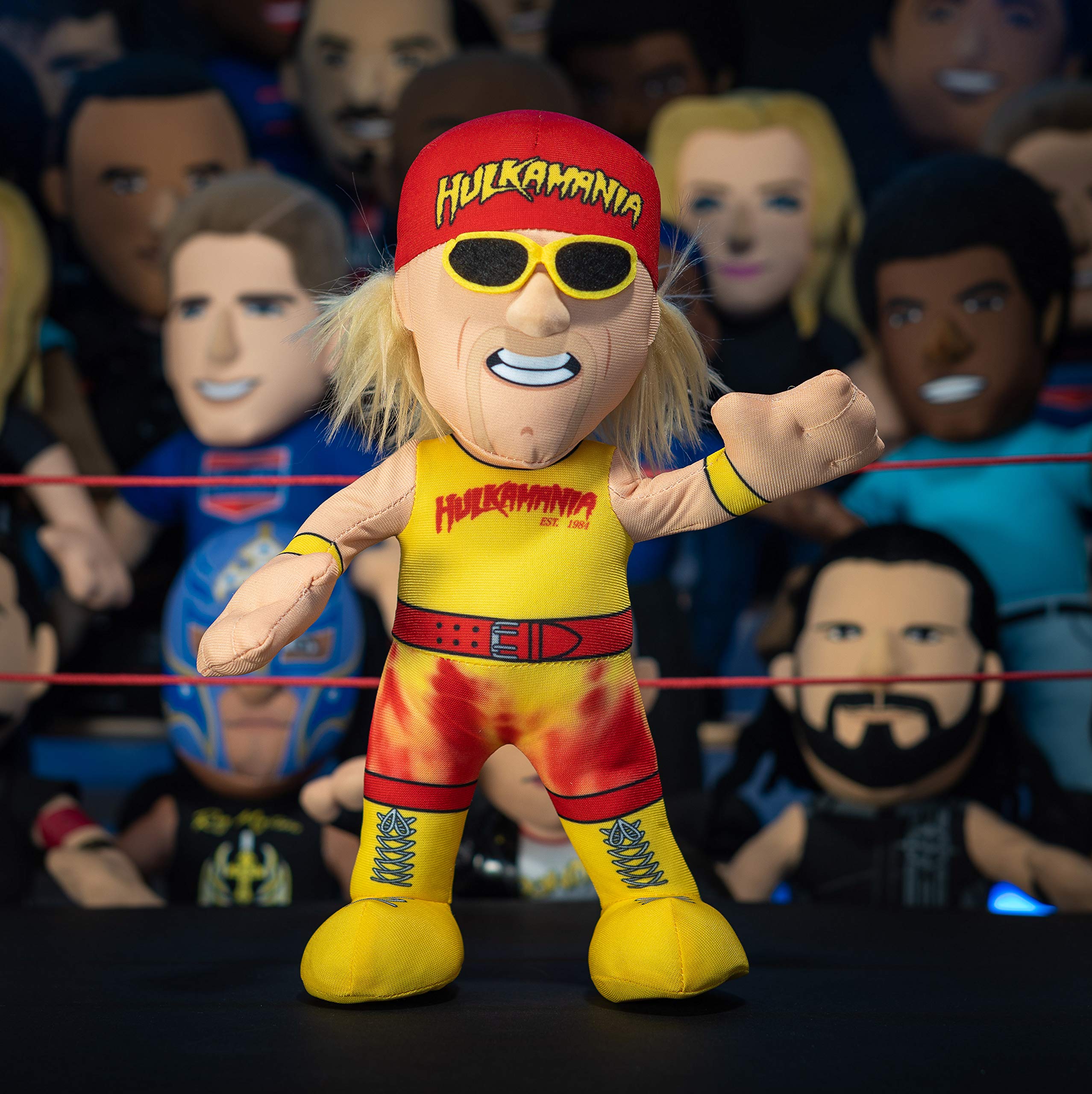 Bleacher Creatures WWE Hulk Hogan 10" Plush Figure - A Wrestling Superstar for Play or Display