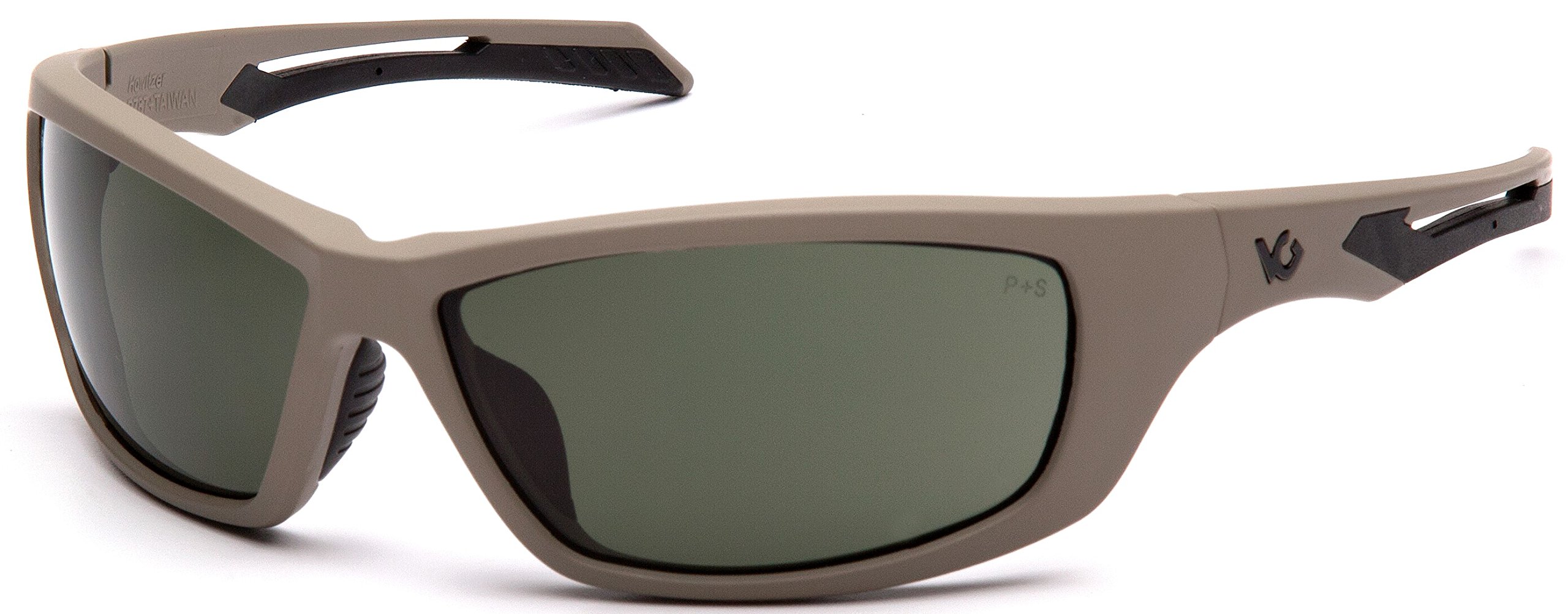 Venture Gear Howitzer Safety Glasses Tan Frame/Forest Gray Lens