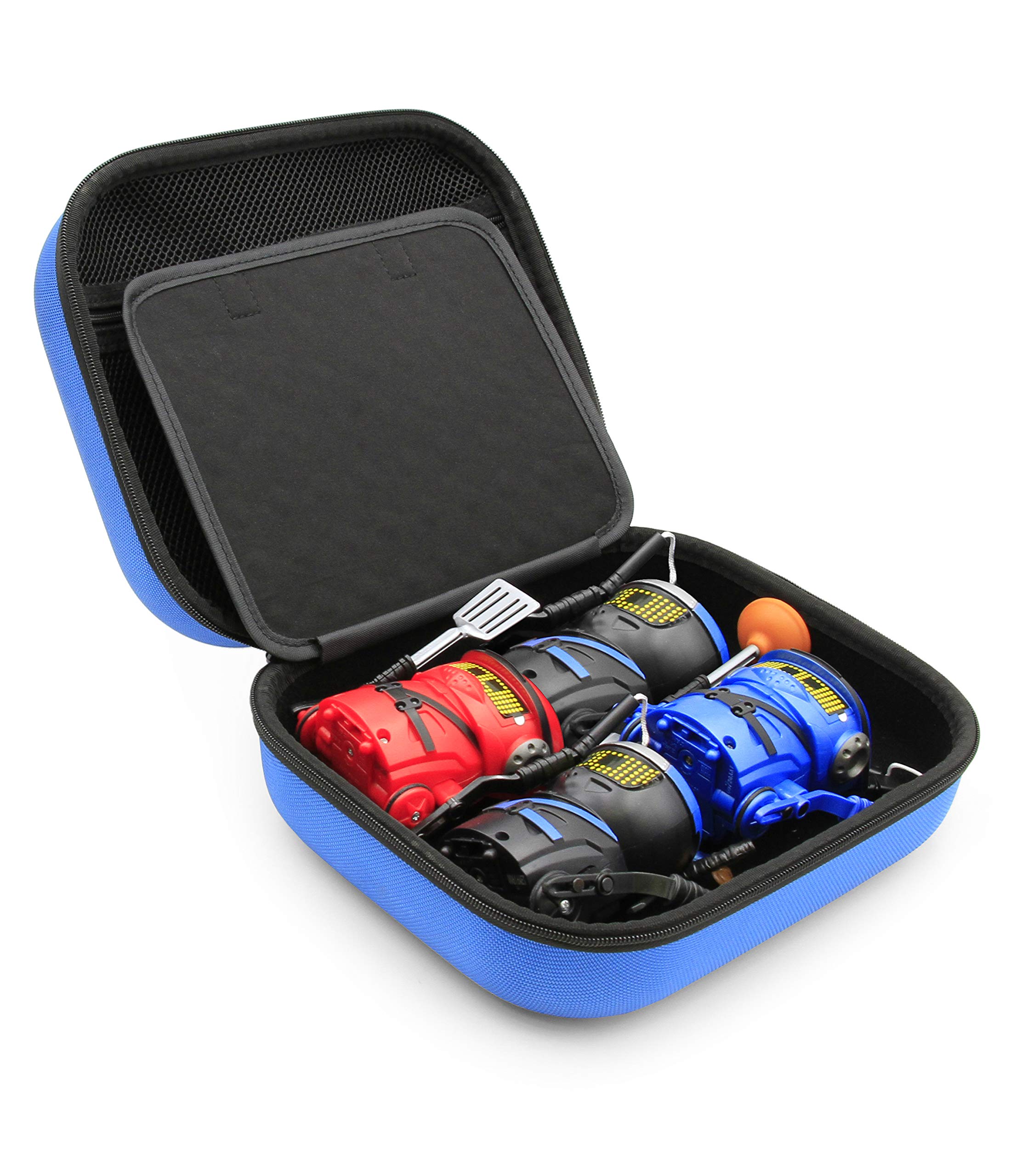 CASEMATIX Robot Case Compatible With 4 Ninja Bots Battle Bots and Ninja Toys Accessories, Includes Case Only