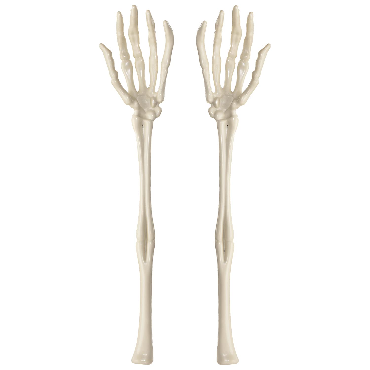 Amscan Boneyard Serving Skeleton Hands | Food Table Decorations for Halloween Party | Haunted House Cemetery, Salad Tongs