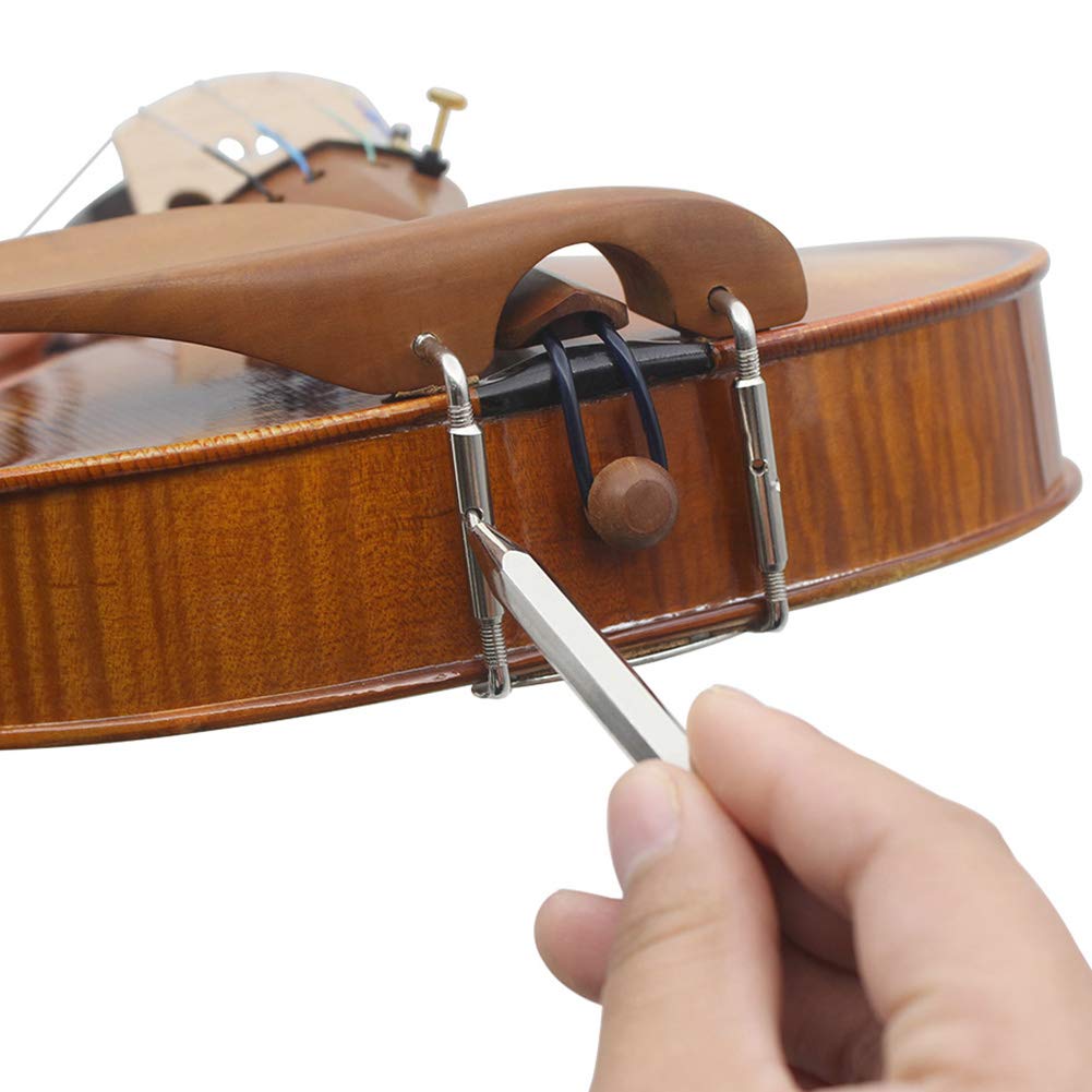 Bnineteenteam Violin Screwdriver, 65mm Mini Violin Chin Rest Chinrest Shaft Screwdriver Screw Musical Instrument Repair Tool Performance Accessory