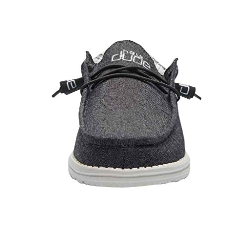 Hey Dude Men's Wally Funk Carbon Blue Size 11 | Men’s Shoes | Men's Lace Up Loafers | Comfortable & Light-Weight