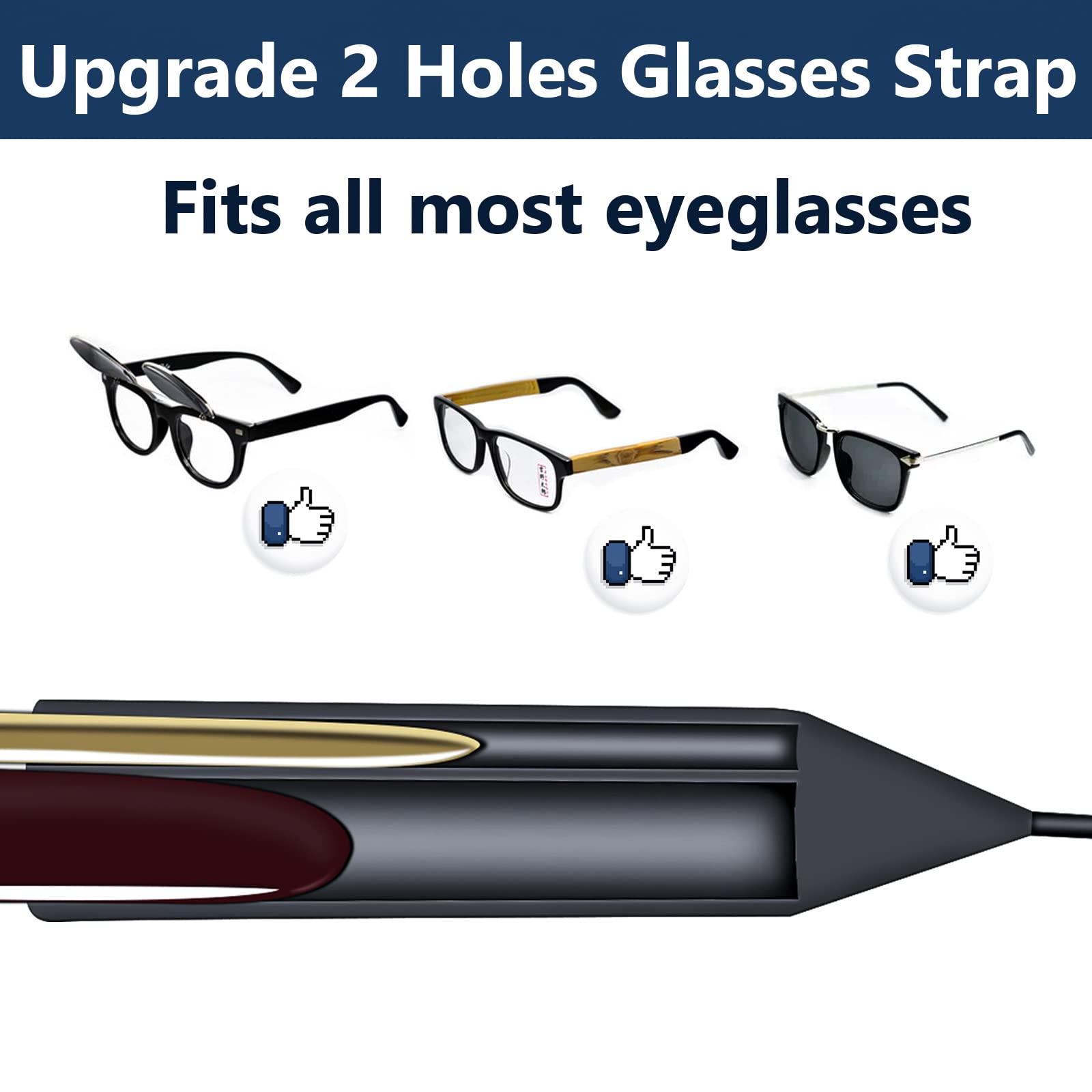 ANYGIFT Glasses Strap for Kids 3 Pack, Toddler Glasses Holder Strap Kids Eye Glasses Strap Adjustable Sunglass Strap for Kids Boys Girls Eye Glass String Strap((7-10 Inch))