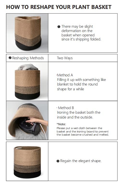 Mkono 4 Pcs Macrame Decorative Cotton Rope Basket Boho Woven Storage Cube Baskets