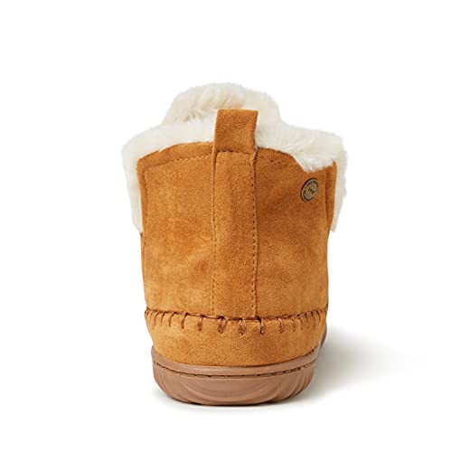 Dearfoams mens Alpine By Dearfoams Men's Brixen Boot Slipper, Whiskey, Large US