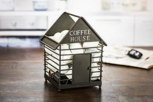 Boston Warehouse House Coffee Pod Storage, Counter Basket, Black