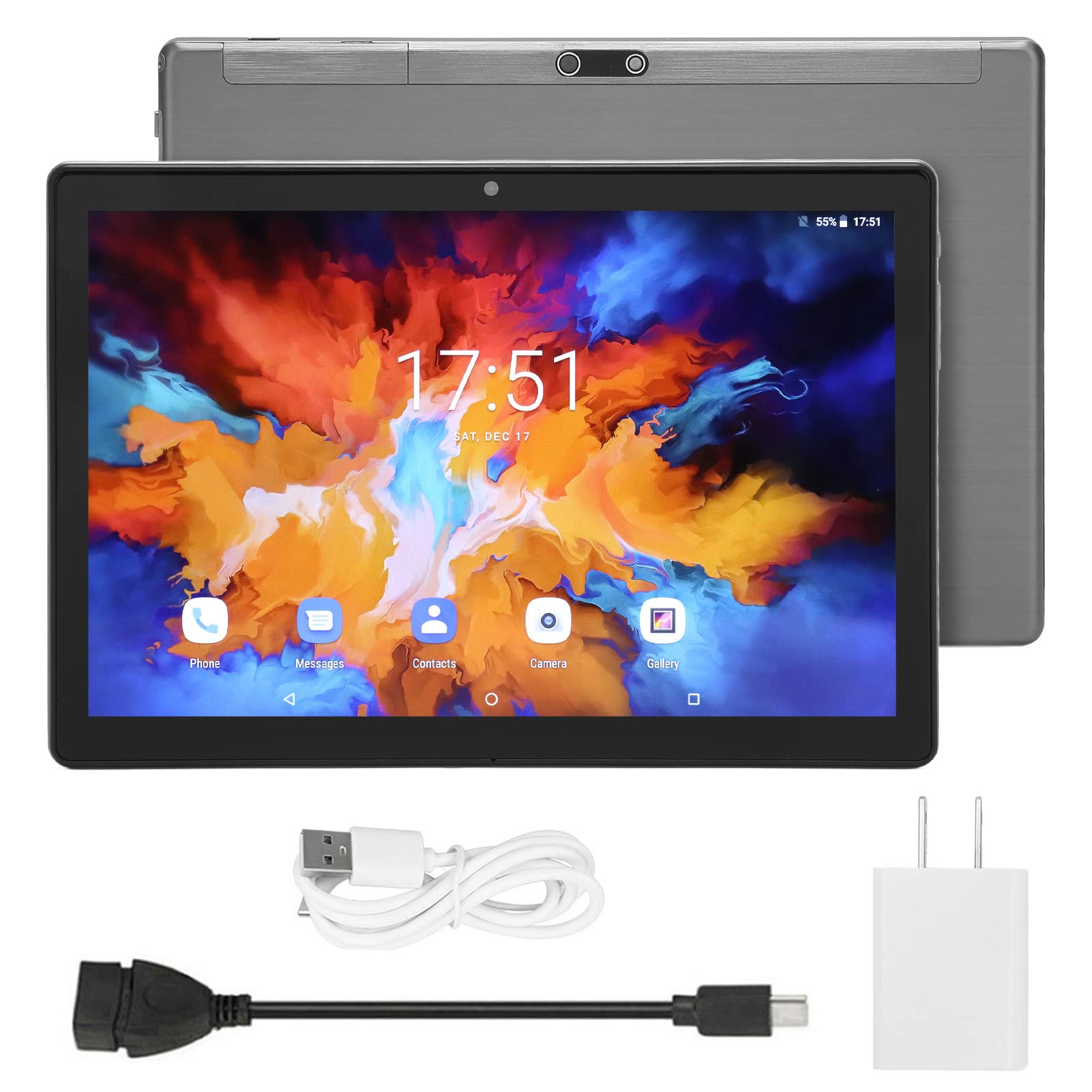 Aqur2020 Office Tablet, 10.1 Inch 8GB RAM 128GB ROM Gaming Tablet for Home (Iron Gray)