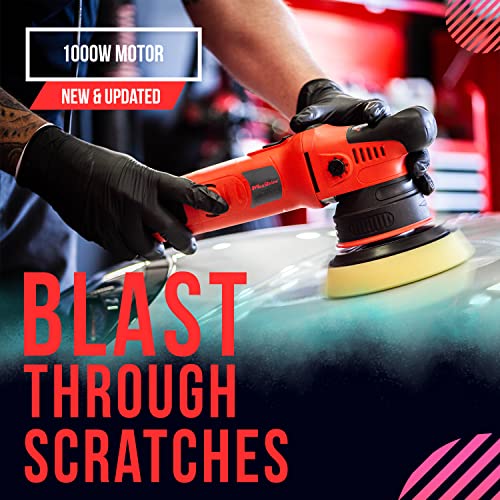 Dual Action Polisher for Car Detailing - MaxShine M8S V2 - Dual Action Polisher with 1000W Motor - 8mm Throw DA Polisher - 5-inch Backing Plate Orbital Polisher - Buffer Polisher for Car Detailing