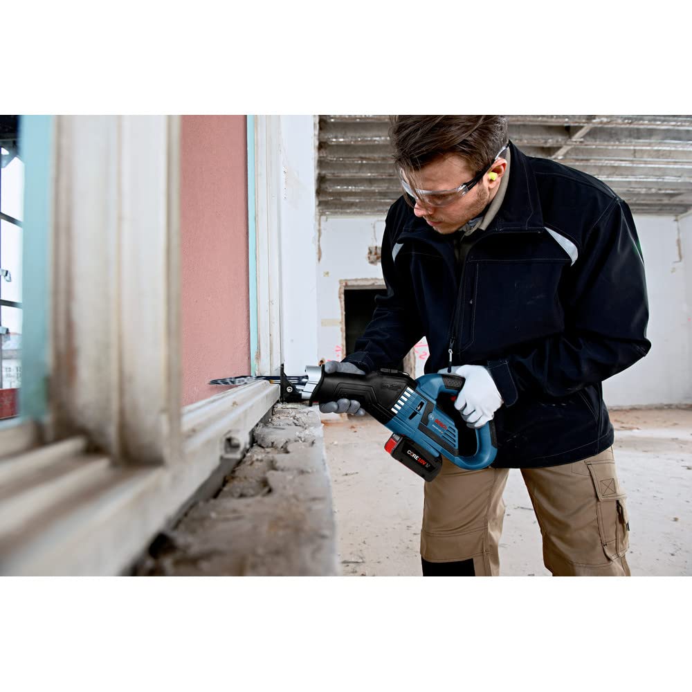 Bosch GSA18V-125N-RT 18V EC Brushless 1-1/4 in.-Stroke Multi-Grip Reciprocating Saw (Tool Only) (Renewed)