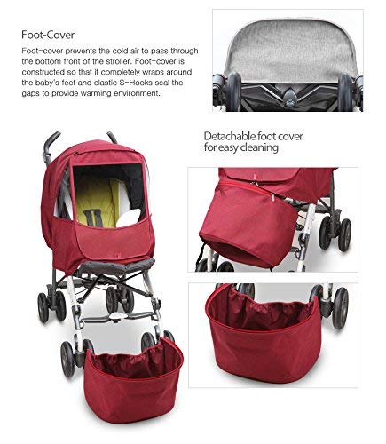 Manito Melange Alpha Stroller Weather Shield (Black)