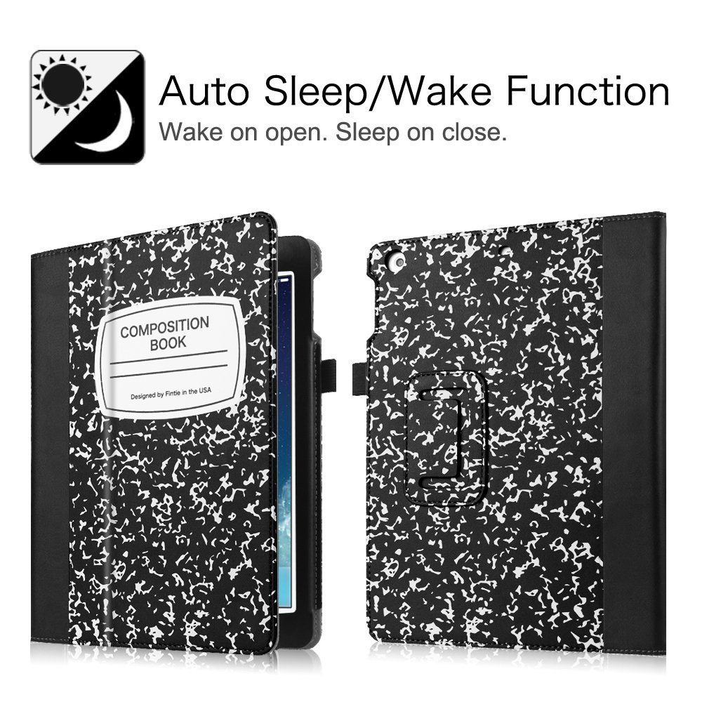 Fintie Folio Case for iPad Mini 3, Mini 1/2 - Slim Fit Case Smart Stand Cover Auto Sleep/Wake Feature, Composition Book Black