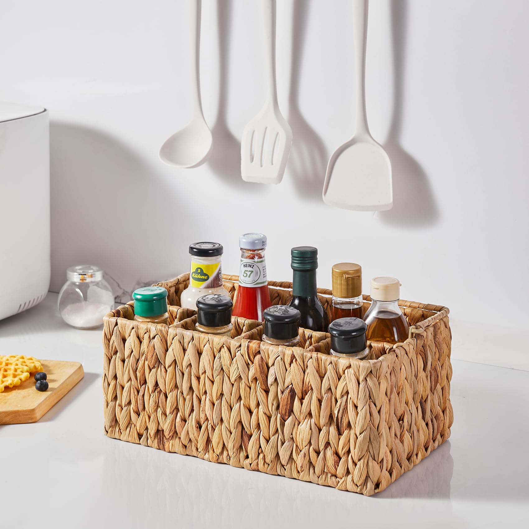 Berdeng Utensil Caddy, Utensil Basket for Table,Napkin and Utensil Holder, Silverware Caddy, Cutlery Holder, Utensil Holder for Party, Picnic Caddy for Plates and Utensilsā¦