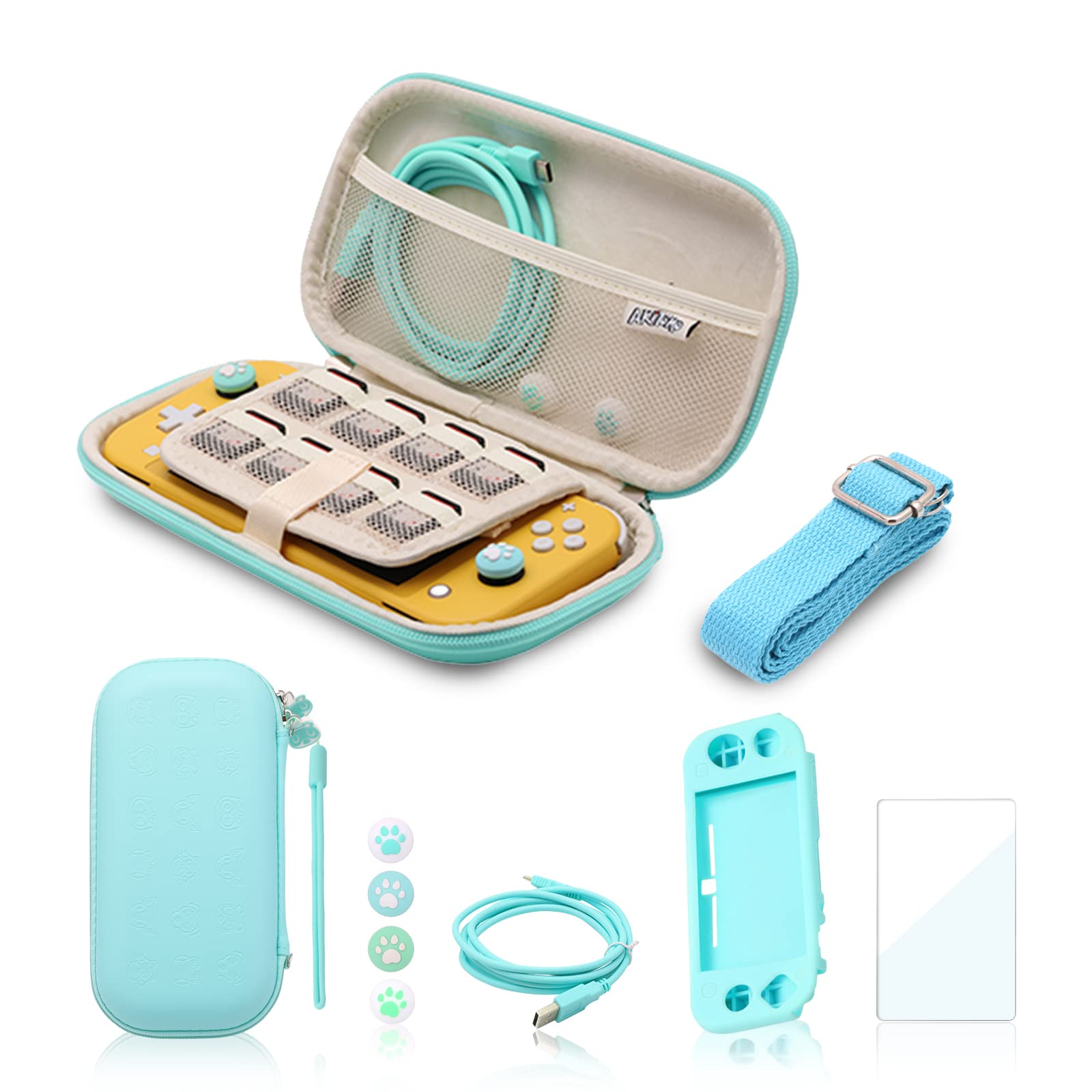 Accessories Kit for Nintendo Switch lite (Pink)
