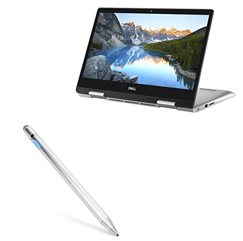 BoxWave Stylus Pen Compatible with Dell Inspiron 14 5000 2-in-1 (14 in) (Stylus Pen by BoxWave) - AccuPoint Active Stylus, Electronic Stylus with Ultra Fine Tip - Metallic Silver