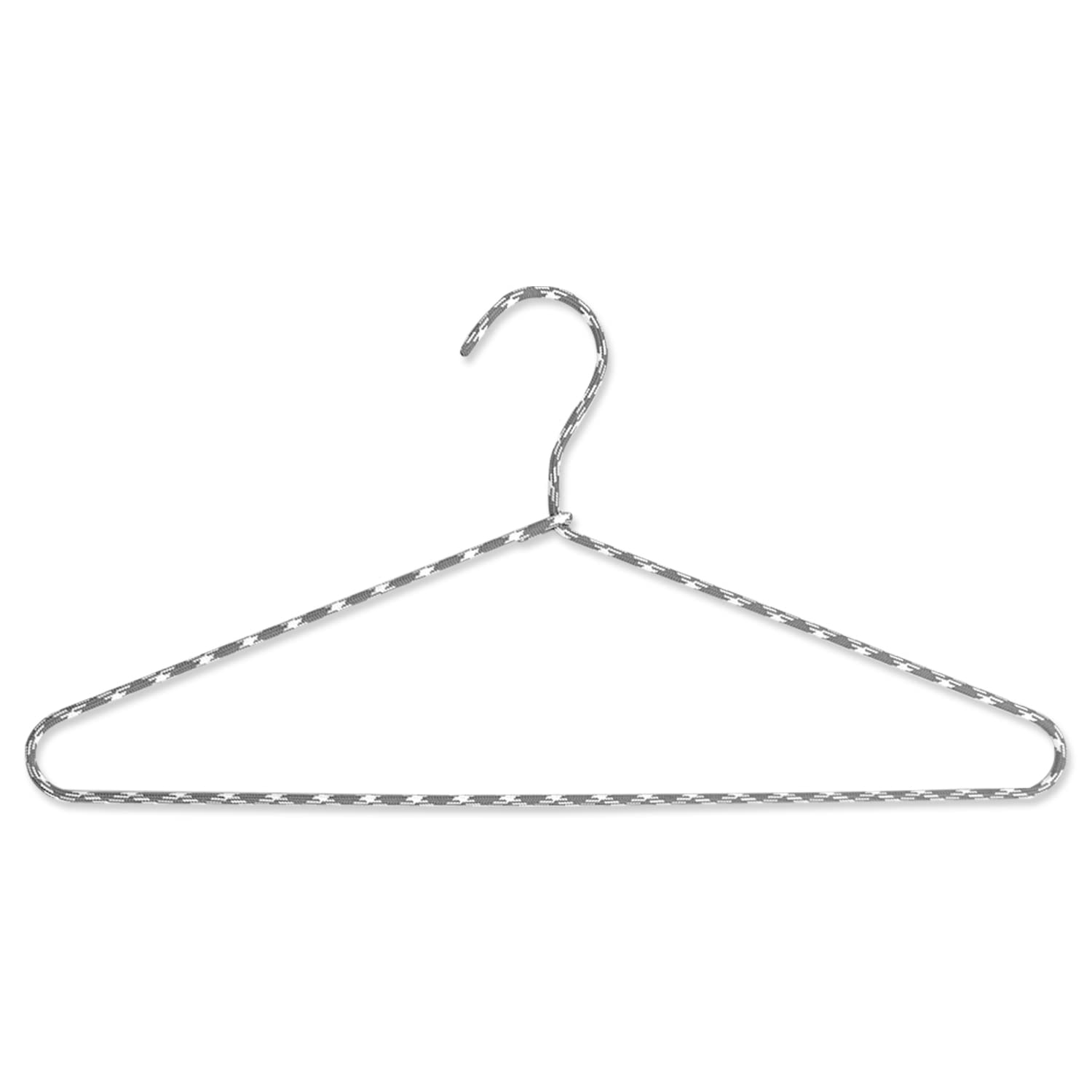 Rethink Your Room 30 Pack of Fabric Wrapped Metal Hangers - Durable and Stylish Closet Solution - Home Essentials - Soft Touch for Your Clothes - Warsaw Grey/White