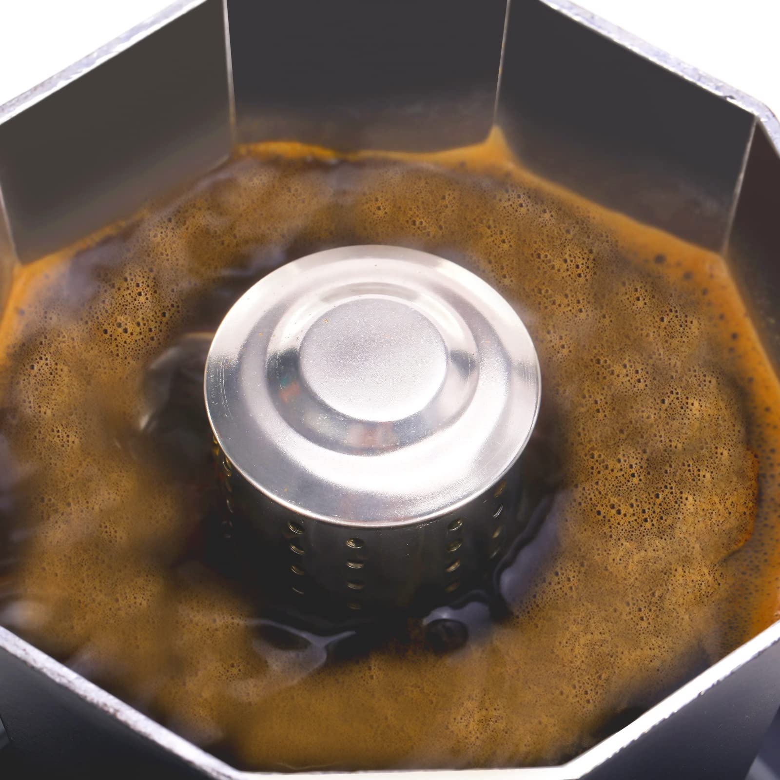 ADBZEN Moka Pot Stovetop Espresso Coffee Maker Accessories Anti-Splash Valve Stainless Steel