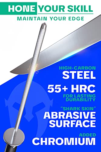 Dalstrong Honing Steel - 10" Rod - Gladiator Series Elite - HC Stainless Steel - G10 Garolite Handle - NSF Certified